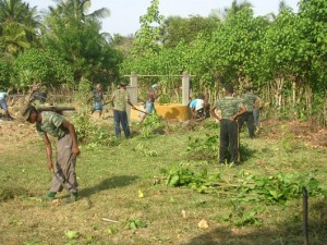 Army continues welfare and social work in Mathagal-Jaffna - Sri Lanka
