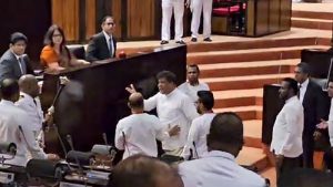 Ajith Mannapperuma suspended from Parliament for four weeks - Sri Lanka