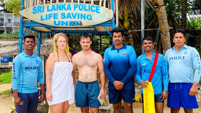 Three Sri Lankan youths and an Austrian woman rescued from drowning ...